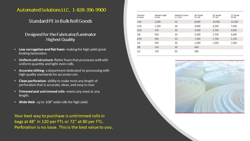 Bulk Roll Goods | Automated Solutions, LLC